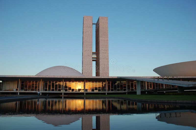 Congress Building in Brasilia Brazil Editorial Stock Photo - Image of ...