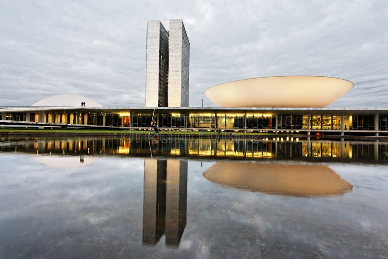 Congress Building in Brasilia Brazil Editorial Stock Photo - Image of ...