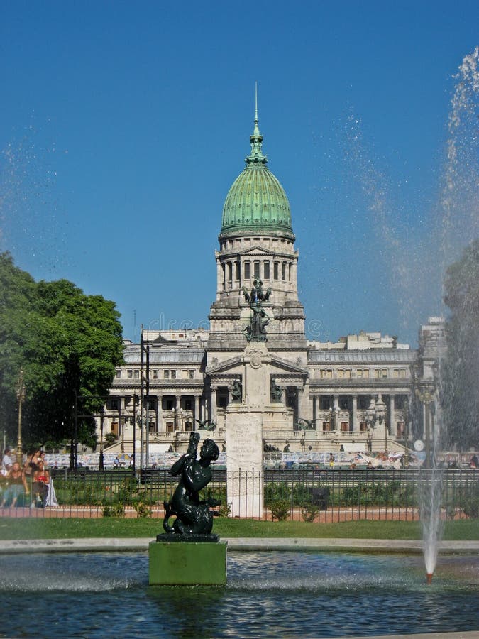 Congress Building Buenos Aires Argentina Stock Image - Image of ...
