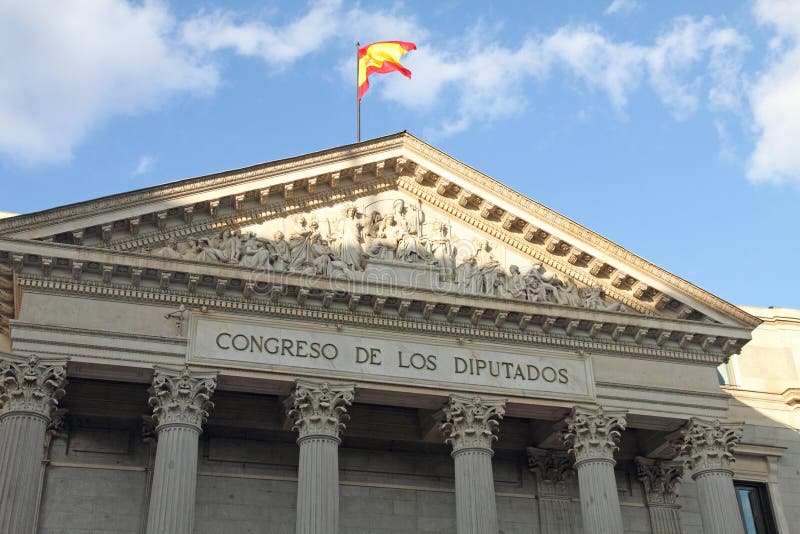 Congress building, Madrid stock image. Image of government - 53161895
