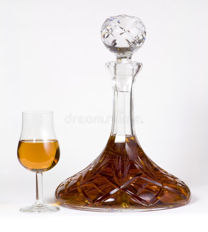 Conhaque foto de stock. Imagem de frasco, bebida, comemore - 12797512