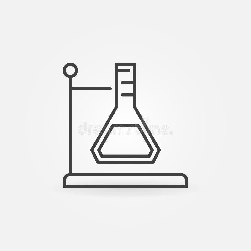 Conical Flask Holder Outline Vector Icon in Thin Line Style Stock ...