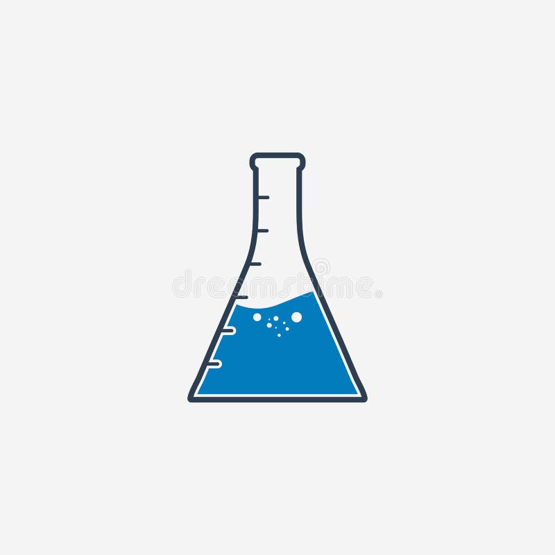 Conical Flask Icon. stock vector. Illustration of biology - 183153135