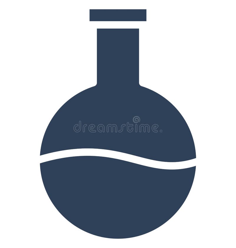 Conical Flask Isolated Vector Icon that Can Easily Modify or Edit Stock ...