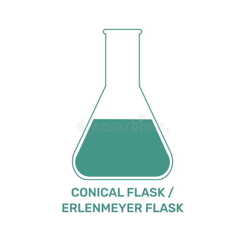 Conical Flask Laboratory Glassware Stock Vector - Illustration of ... Conical Flask Laboratory Glassware Stock Vector - Illustration of ...