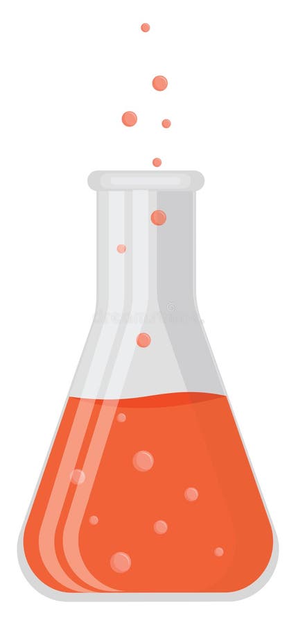 Erlenmeyer Flask Red Liquid Stock Illustrations – 74 Erlenmeyer Flask ...