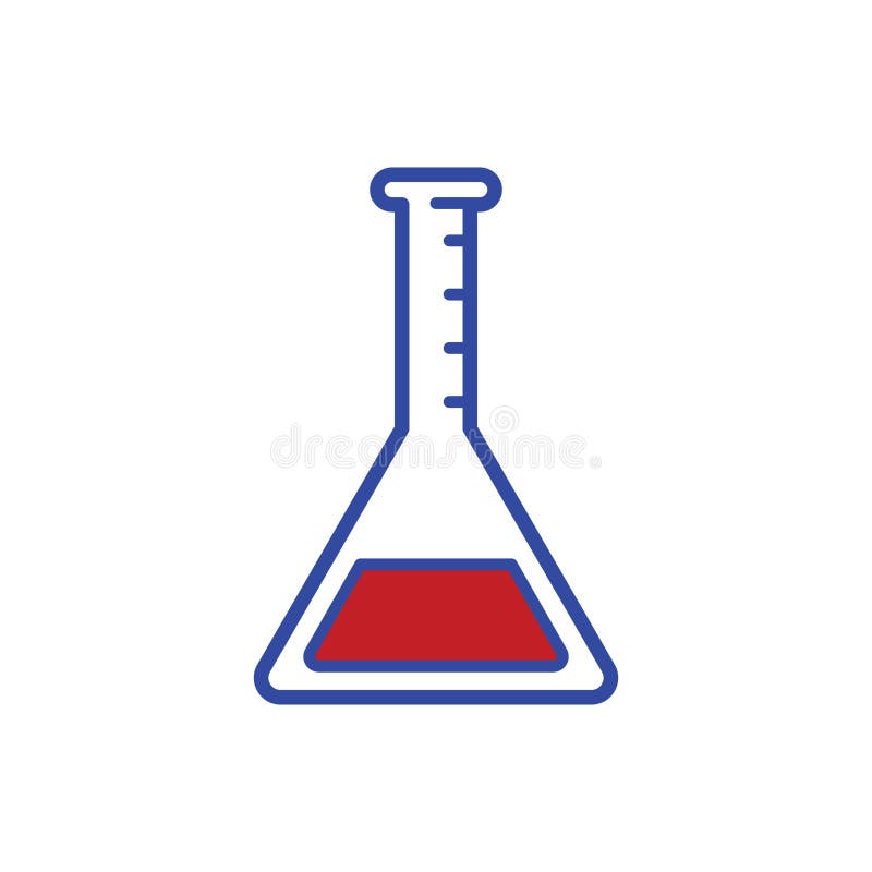 Conical Flask. Vector Illustration Decorative Design Stock Vector ...