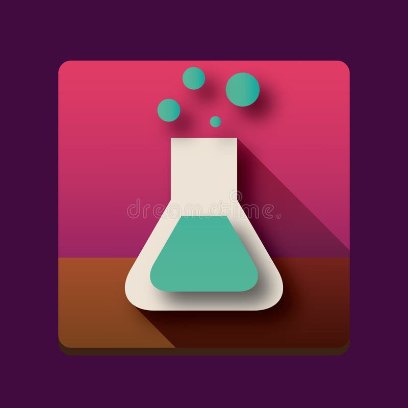 Conical Flask. Vector Illustration Decorative Design Stock Vector ...