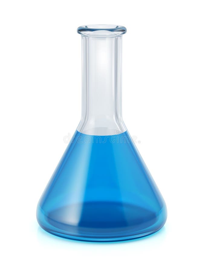 Laboratory Flask with Red Liquid Stock Image - Image of halloween ...