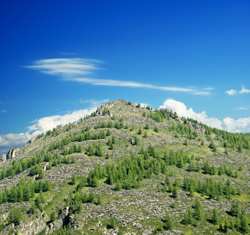 Conical mountain stock photo. Image of panoramic, wanderer - 12820600