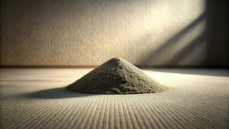 A Conical Pile of Fine Granular Material Resting on a Textured Surface ...