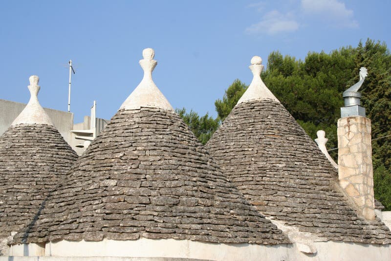 Conical roofs 2 stock photo. Image of middle, taranto, home - 376652