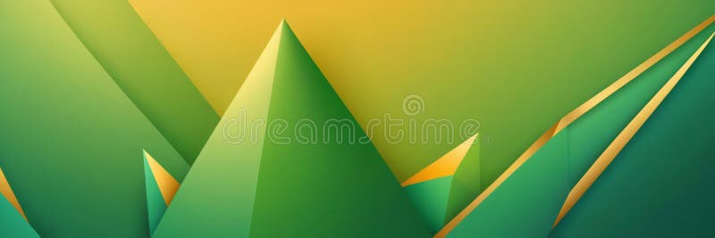 Conical Shapes in Green and Gold Stock Image - Image of creative, green ...