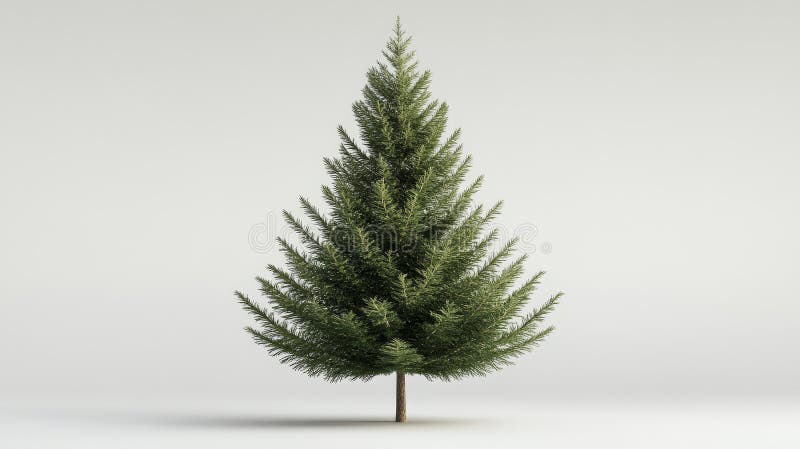 Conifer douglas fir tree stock illustration. Illustration of lumber ...