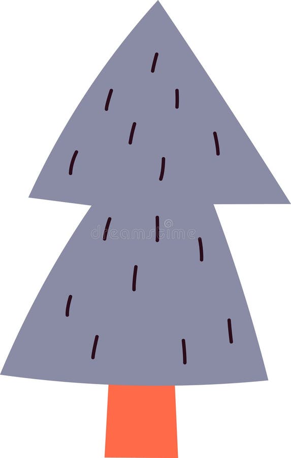 Conifer Tree Plant stock vector. Illustration of coniferous - 296510152