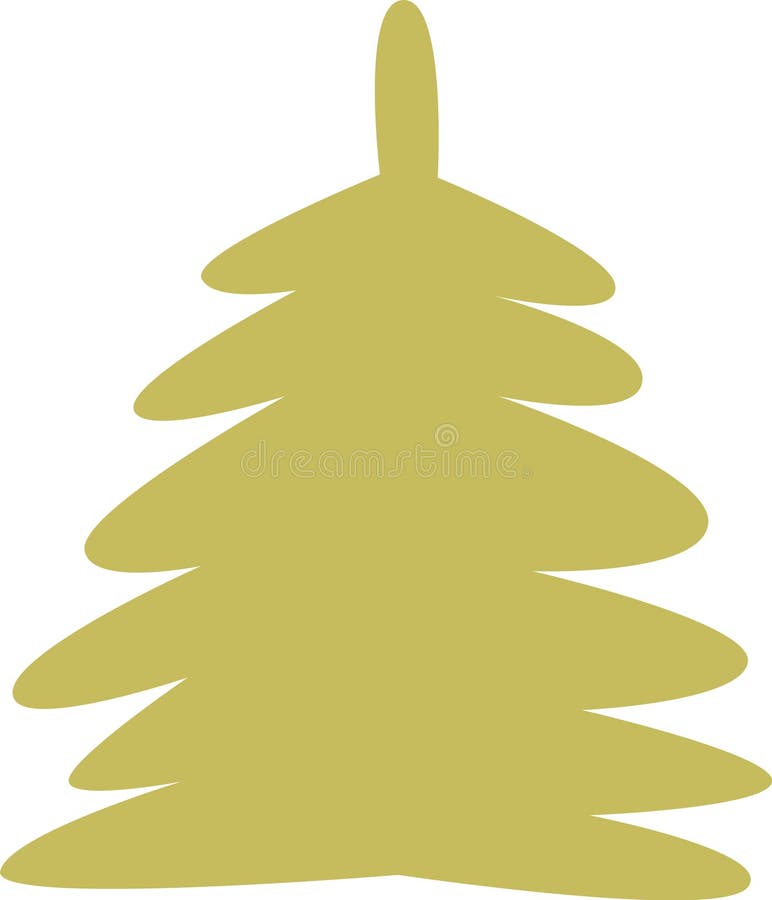 Conifer Tree Silhouette stock vector. Illustration of pine - 297873230