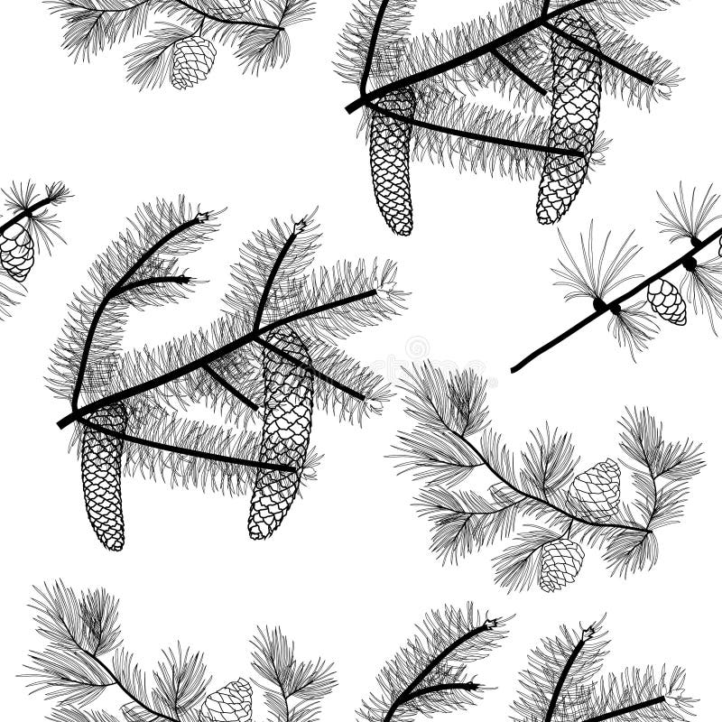 Conifers Pattern Stock Illustrations – 211 Conifers Pattern Stock ...