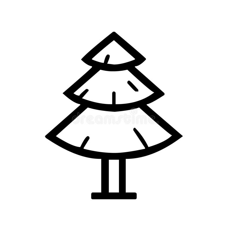 Coniferous Tree, Conifer, Pine, Fir, Graphic, Vector, Illustration in ...
