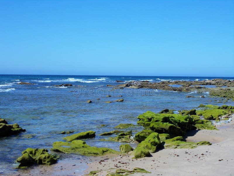 Conil beach Cadiz stock image. Image of water, rocks - 105693607