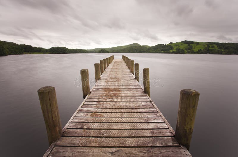 Coniston jetty stock photo. Image of lake, water, autumn - 25538924