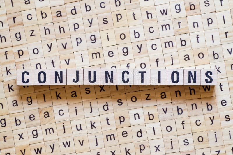 Conjunctions Word Concept on Cubes Stock Image - Image of learn ...