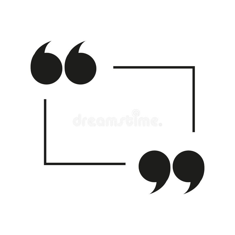 Conjunto De Aspas, Aspas ícone ícone Sinal Vetorial Design Ilustração ...