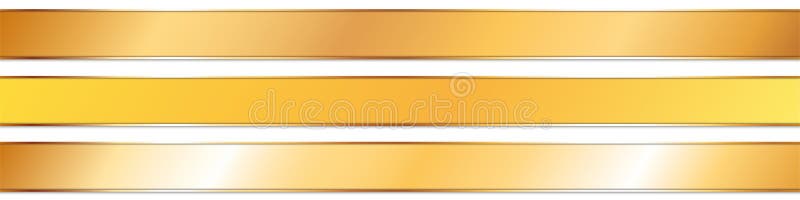 Conjunto De Banners De Cinta Dorada Larga Con Marco De Oro Sobre Fondo ...