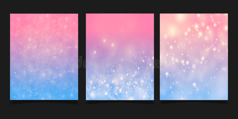 Conjunto De Banners. Fondo Bonito Gradiente Color Pastel Stock de ...