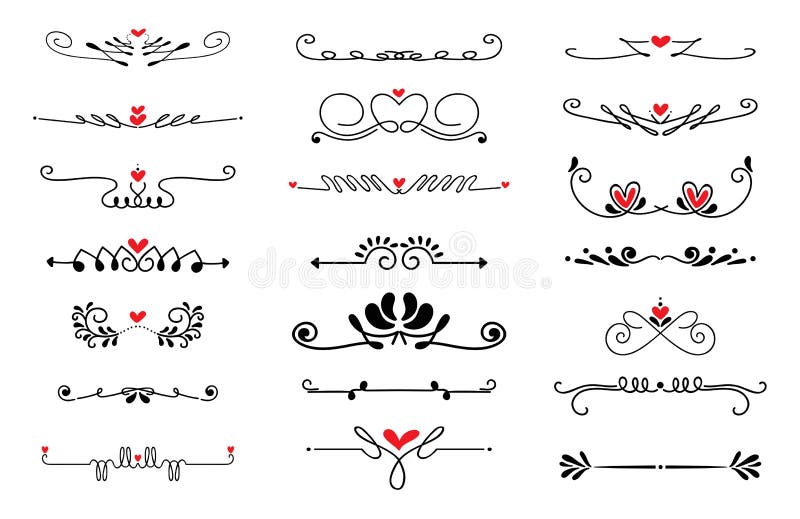 Conjunto De Bordes Decorativos Stock de ilustración - Ilustración de ...