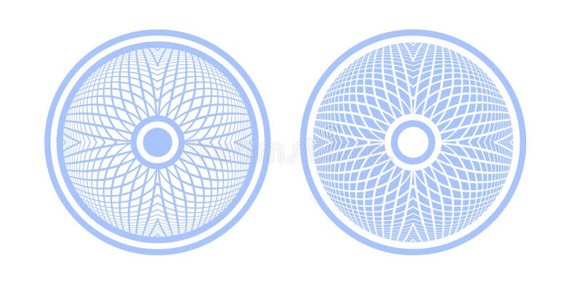 Conjunto De Botones Convexos Azul Claro Ilustración del Vector ...