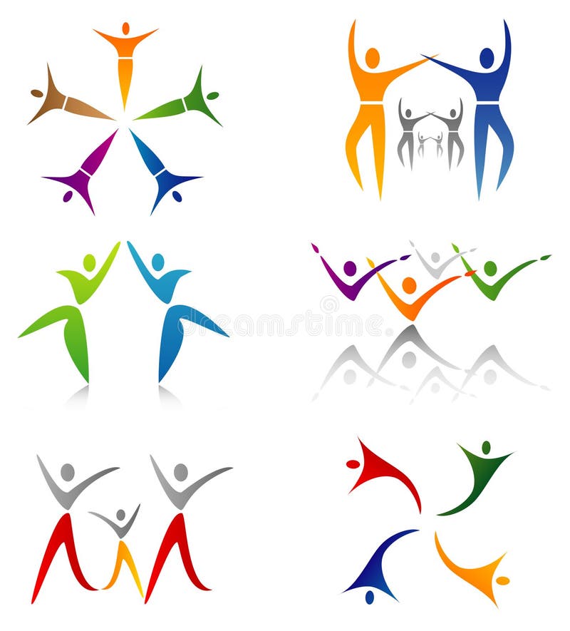 Conjunto De Comunidad/de Iconos Sociales De La Red Ilustración del ...