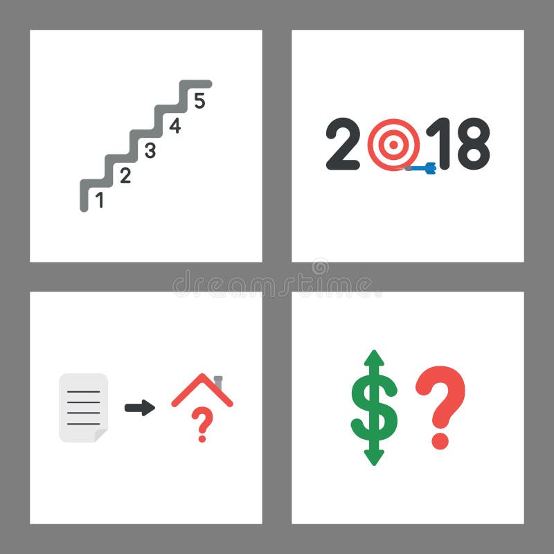 Conjunto De Conceptos De Icono Del Vector Ilustración del Vector ...