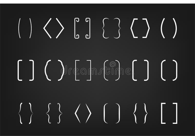 Corchetes Ilustraciones Stock, Vectores, Y Clipart – (2,772 ...