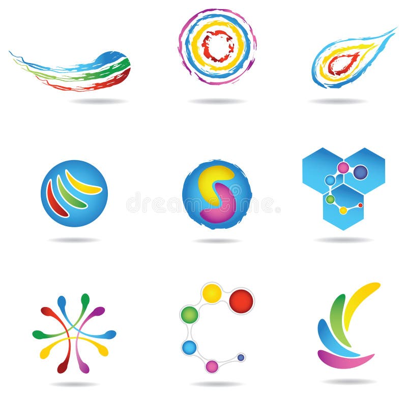 Conjunto De Elementos Del Diseño #6 Ilustración del Vector ...