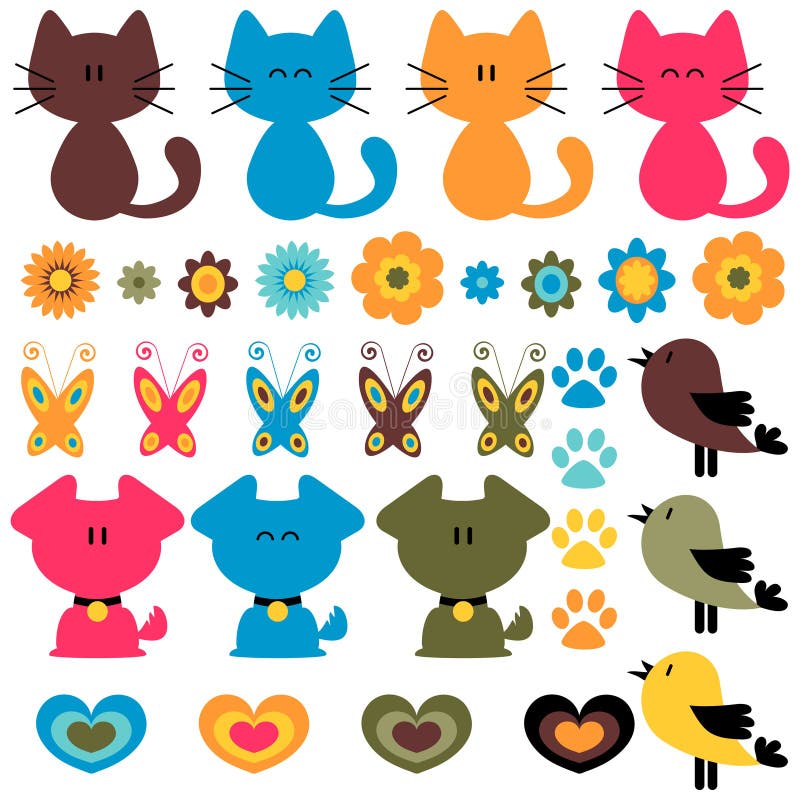 Elementos Infantiles Para La Tarjeta O La Desecho-reservación ...