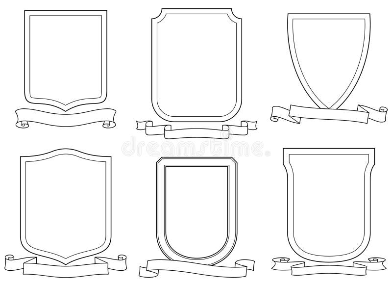 Conjunto De Emblemas, De Crestas, De Blindajes Y De Desfiles Del Vector ...
