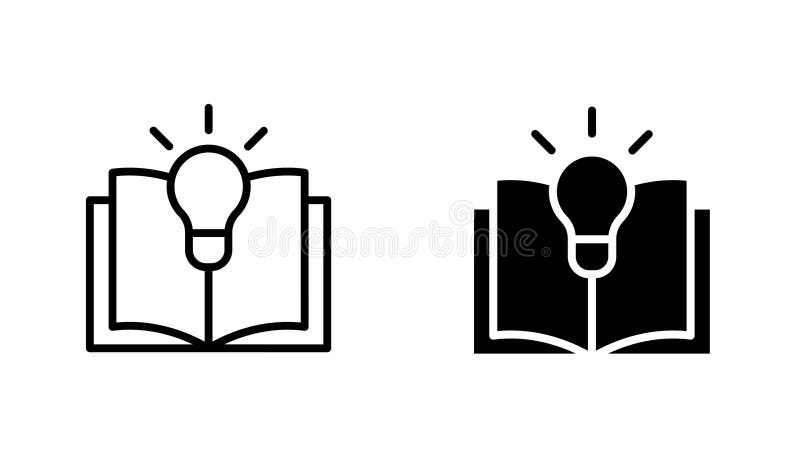 Conjunto De Iconos Del Vector De Conocimiento Ilustración del Vector ...