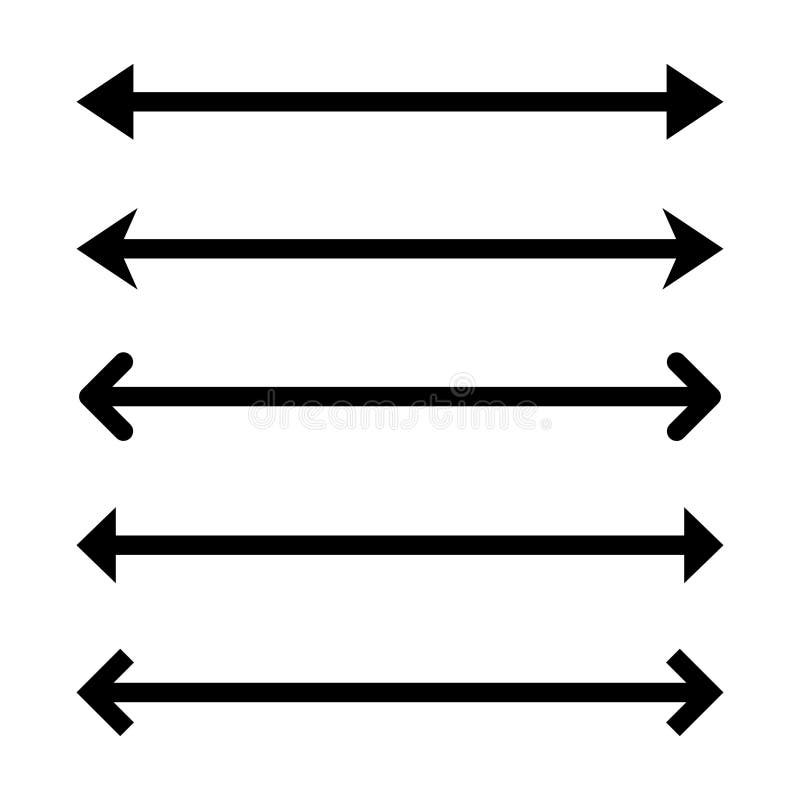 Conjunto De Iconos De Doble Flecha. Símbolo De Signo De Dos Vías ...