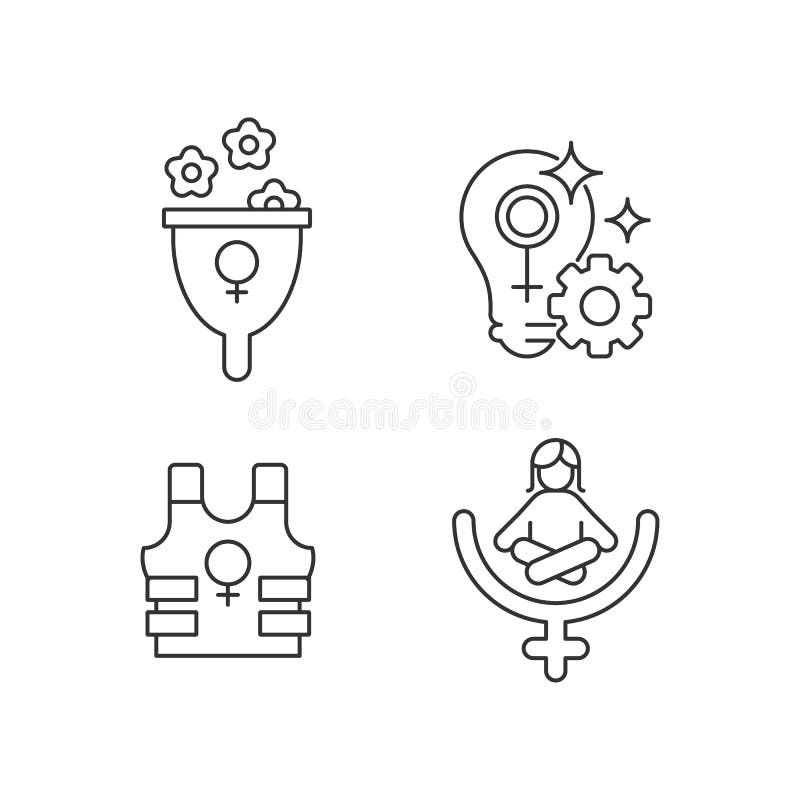 Conjunto De Iconos Lineales Del Feminismo Moderno Ilustración del ... Conjunto De Iconos Lineales Del Feminismo Moderno Ilustración del ...