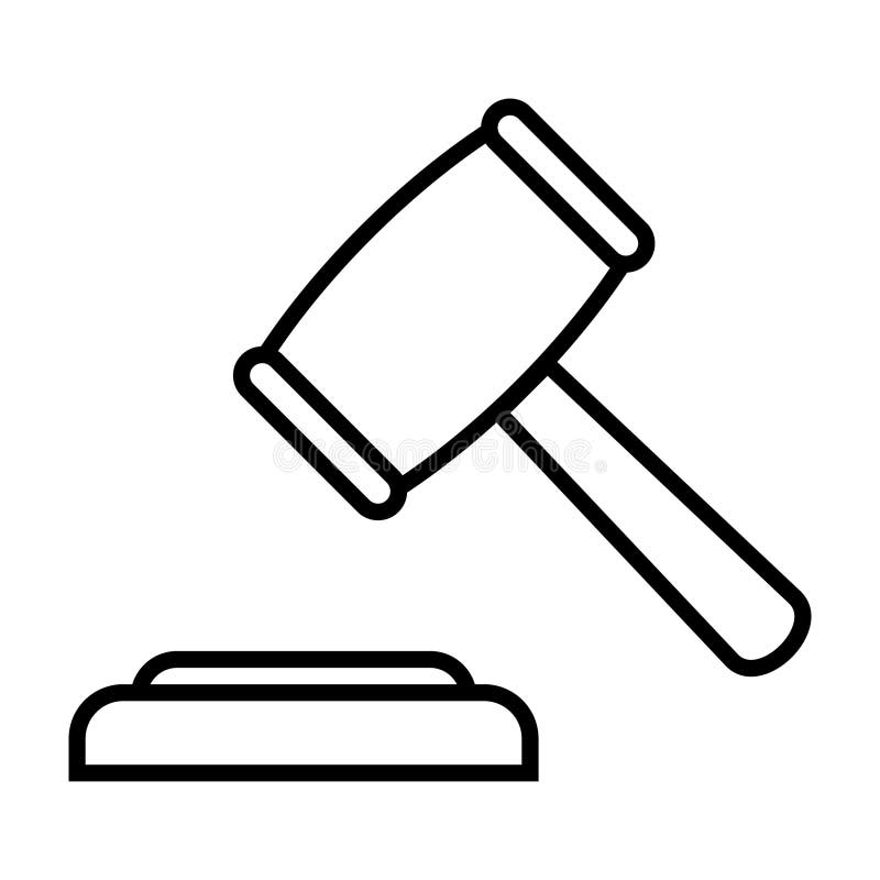 Conjunto De Iconos De Martillo. Icono De Martillo. Icono De Ley. Signo De Martillo De Subasta ...