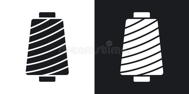 Conjunto De Iconos De Vecor De Hilo Ilustración del Vector ...