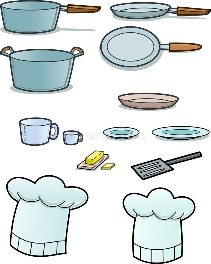Conjunto De Instrumentos De La Cocina Ilustración del Vector ...