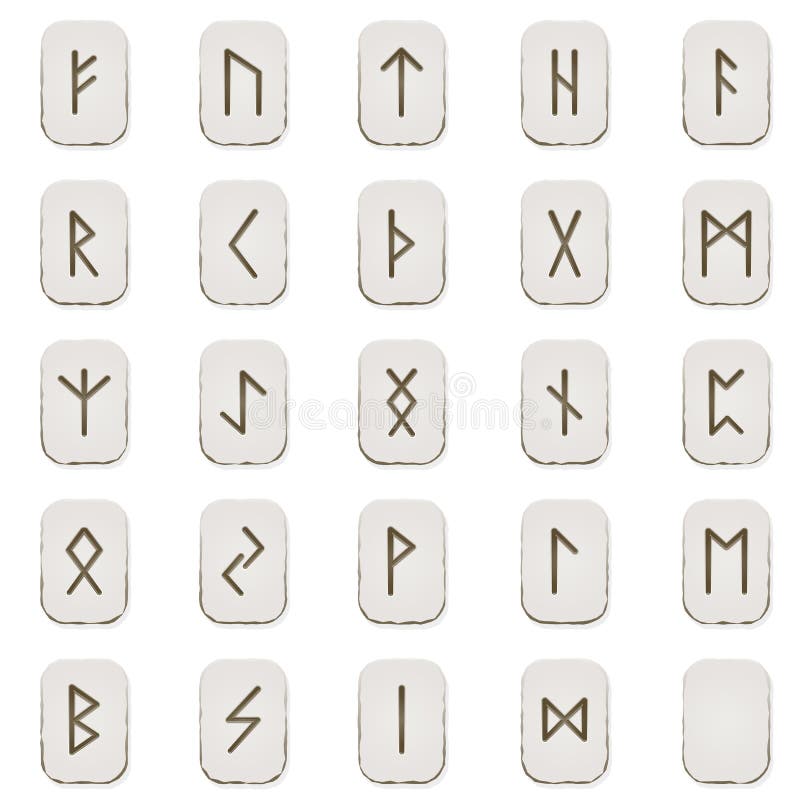 Sistema De Letras, Alfabeto De La Runa De Las Runas Alfabeto Rúnico ...