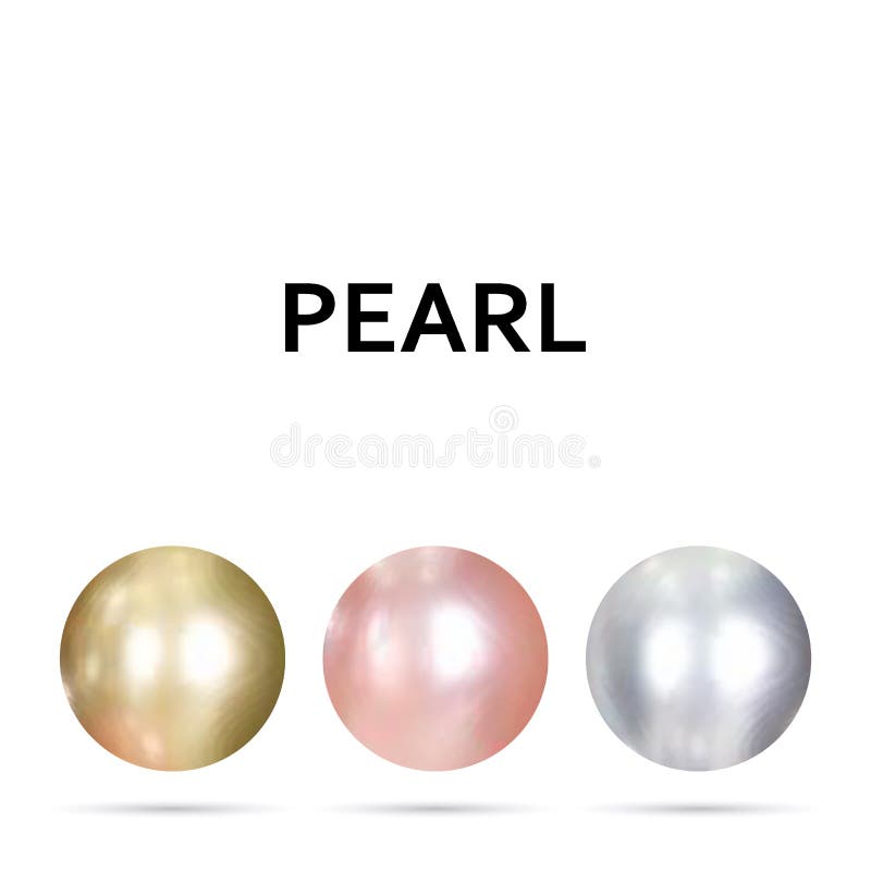 Conjunto De Perlas De Colores. Formas 3d Redondas. Eps 10 Ilustración ...