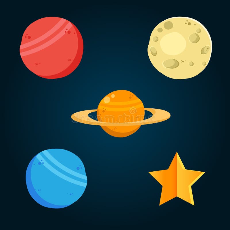 Conjunto De Planetas Coloridos Y Luminosos Sistema Solar, Espacio Con ... Conjunto De Planetas Coloridos Y Luminosos Sistema Solar, Espacio Con ...