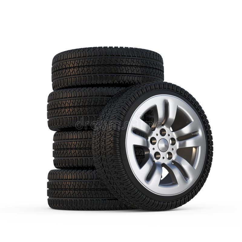 Conjunto de ruedas stock de ilustración. Ilustración de brillante ...