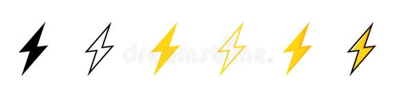 Conjunto De Símbolos De Flash Diferente Stock de ilustración ...