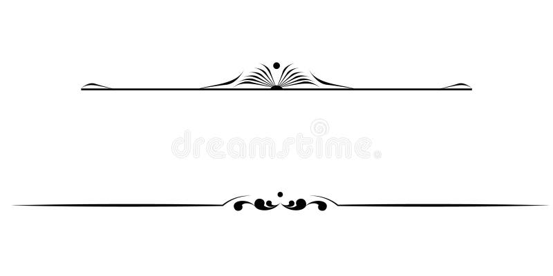 Sistema Del Vector Del Deccoration De Los Separadores Del Texto ... Sistema Del Vector Del Deccoration De Los Separadores Del Texto ...