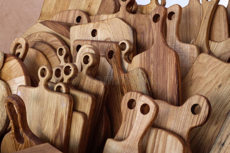 Conjunto De Tablas De Madera Productos De Madera Foto de archivo ...