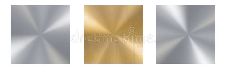 Conjunto De Textura Metal Plateado Stock de ilustración - Ilustración ...